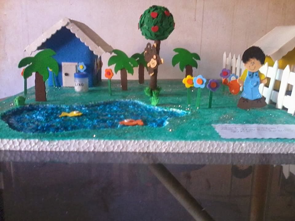 Maquete do meio ambiente... Ateliê Fazendo Arte by Neide Lacerda.