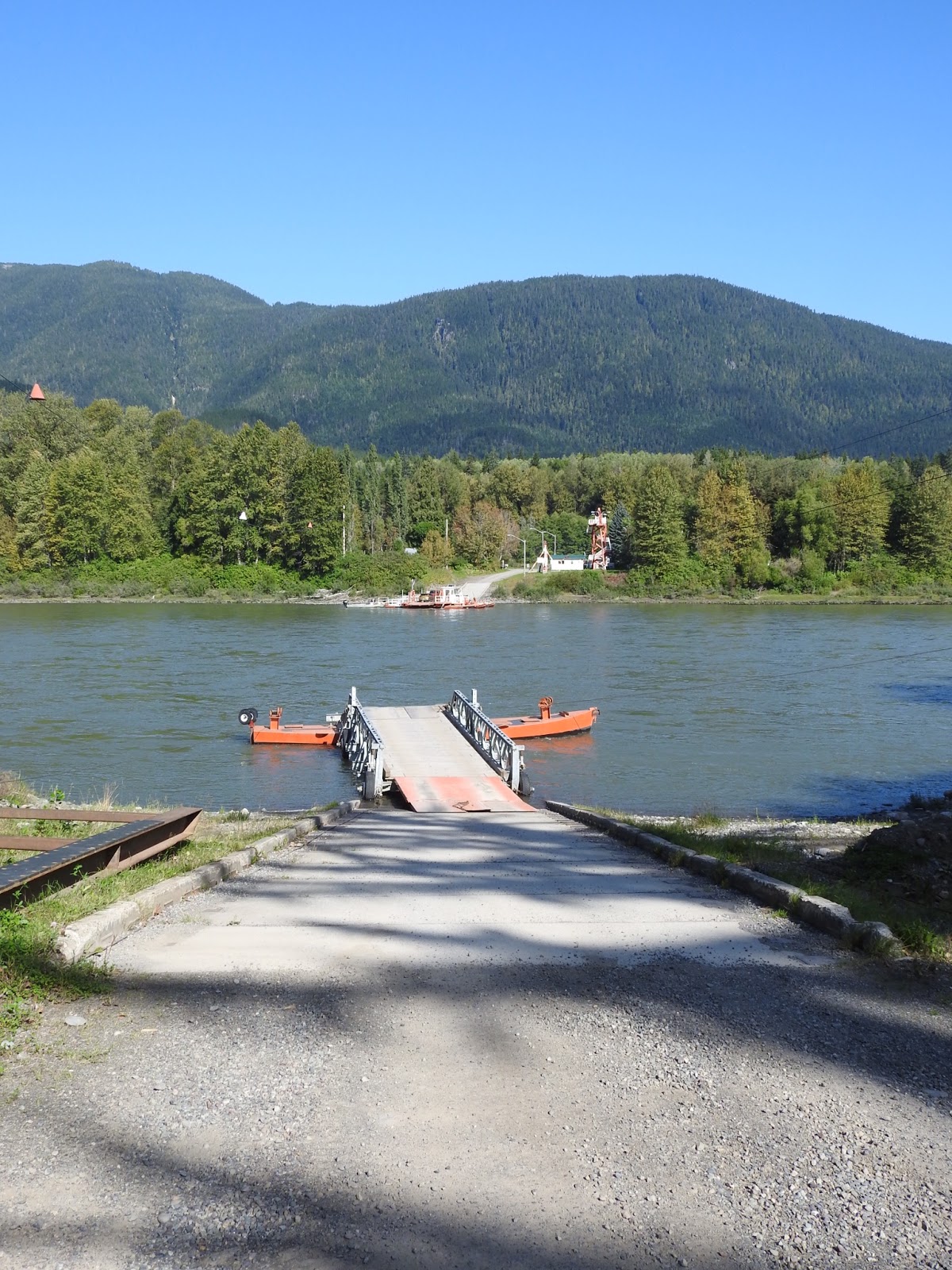 The view from here: Usk Ferry, Usk, British Columbia