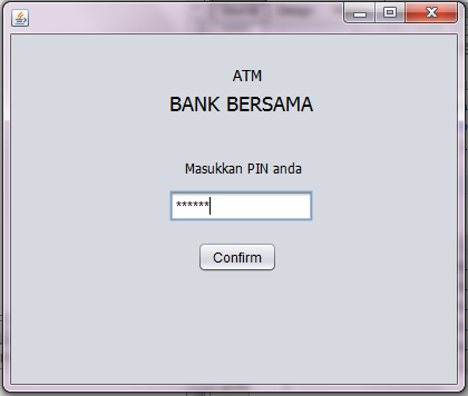KucingOren98: Program ATM Sederhana Login dan Menu ATM dengan GUI Java ...