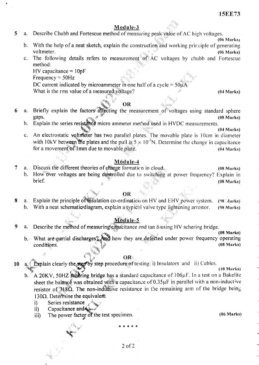 Visvesvaraya Technological University B.E. ELECTRICAL & ELECTRONICS ...