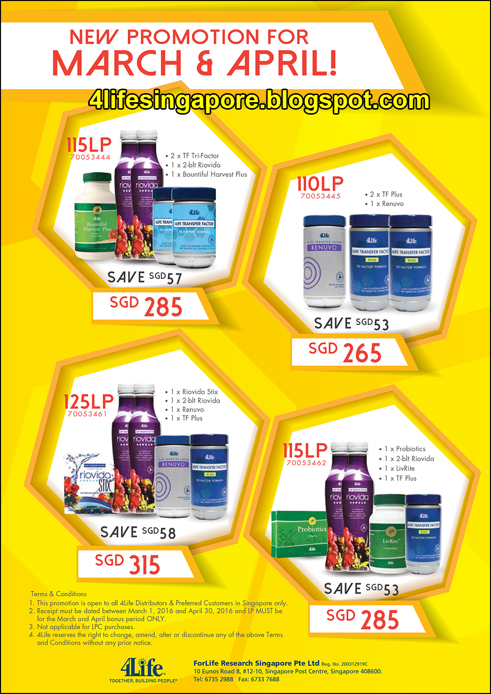 March And April Promotion Packages 4Life Singapore 2016 march-and-april-promotion-packages-4life-singapore-2016