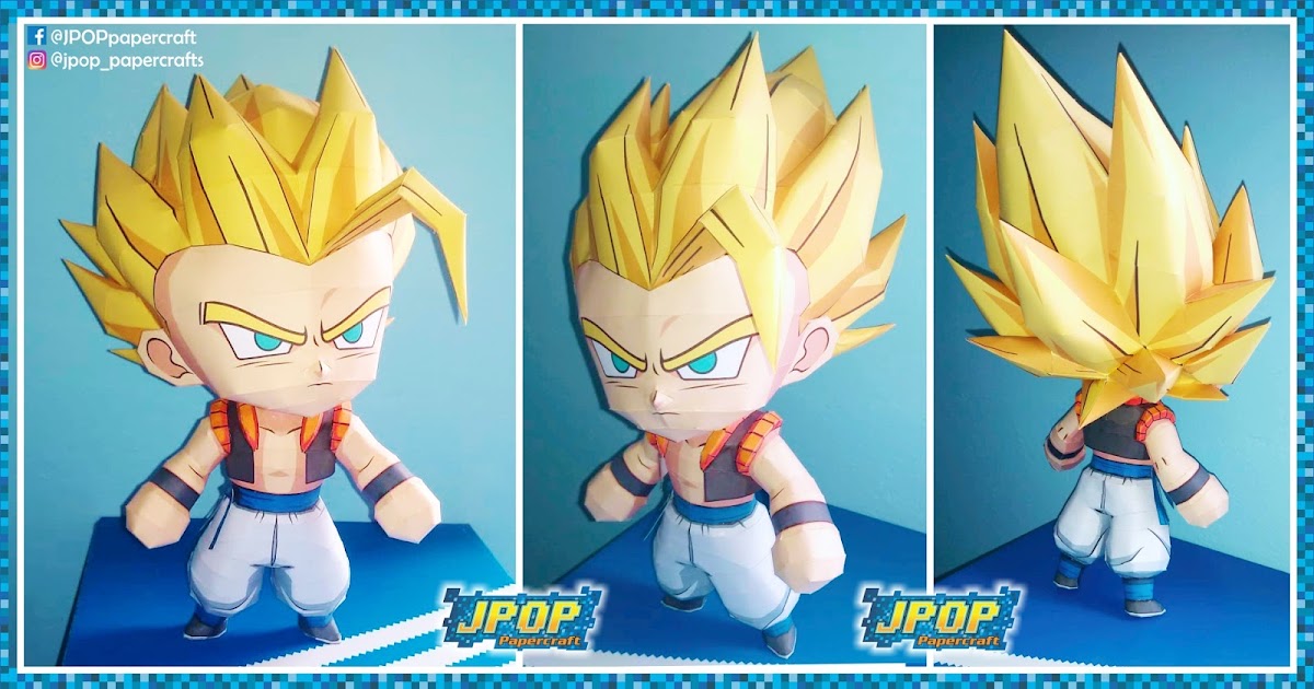 Gogeta SSJ avatar - Dragon Ball FighterZ - Papercraft