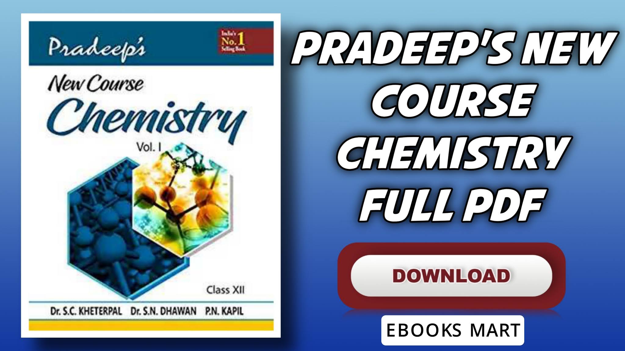 Pradeep's New Course Chemistry Books PDF For Class XII - EbooksMart