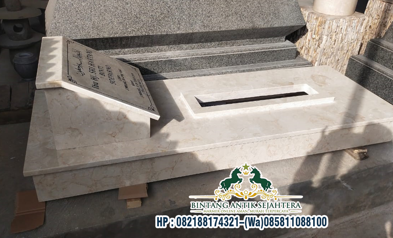 Makam Marmer Muslim Sederhana Model Trap 1 Nisan Kotak - Produk ...