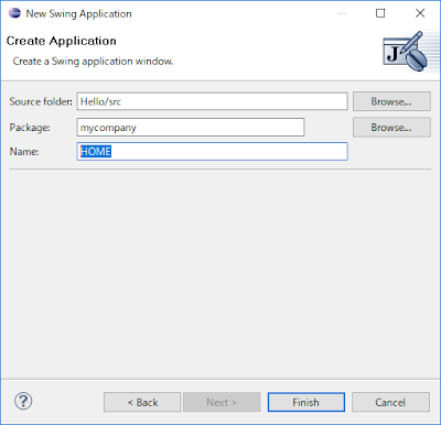 [Java] GUI Application (Swing on Eclipse)