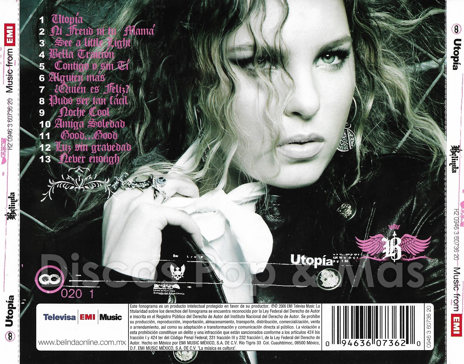 Discos Pop & Mas: Belinda - Utopia