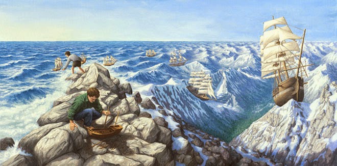 Beautiful Optical Illusion Art works and Paintings by Rob Gonsalves