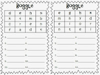 The Very Busy First Graders: Daily Five and Boggle Freebie