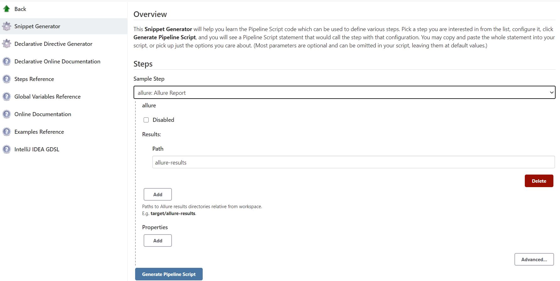 Creating Pipeline-As-Code and Using Pipeline Syntax in Jenkins v2