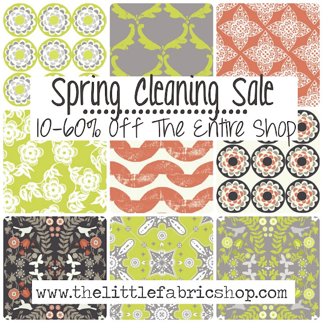 The Little Fabric Blog: HUGE Spring Cleaning Sale!