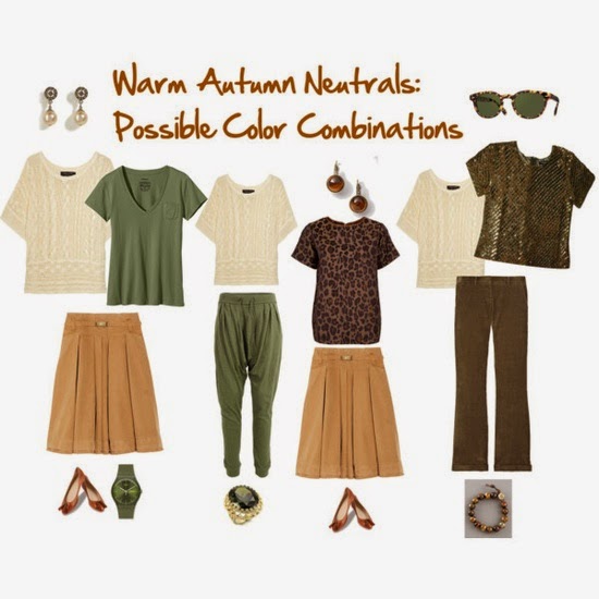 Stagione cromatica Autunno Warm abbigliamento colori