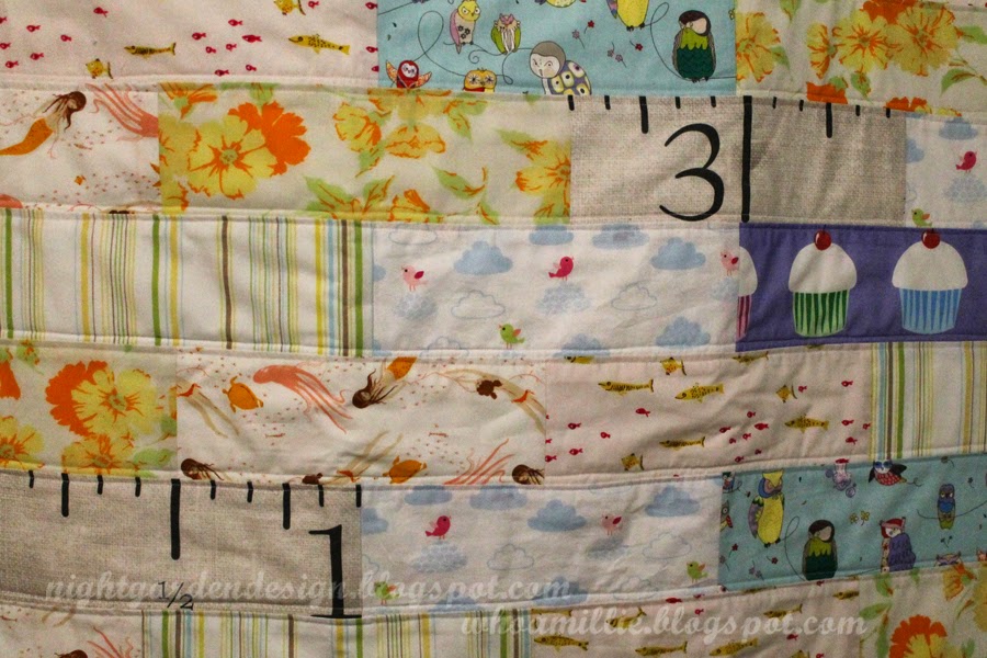 Night Garden Blog: subway tile baby shower quilt