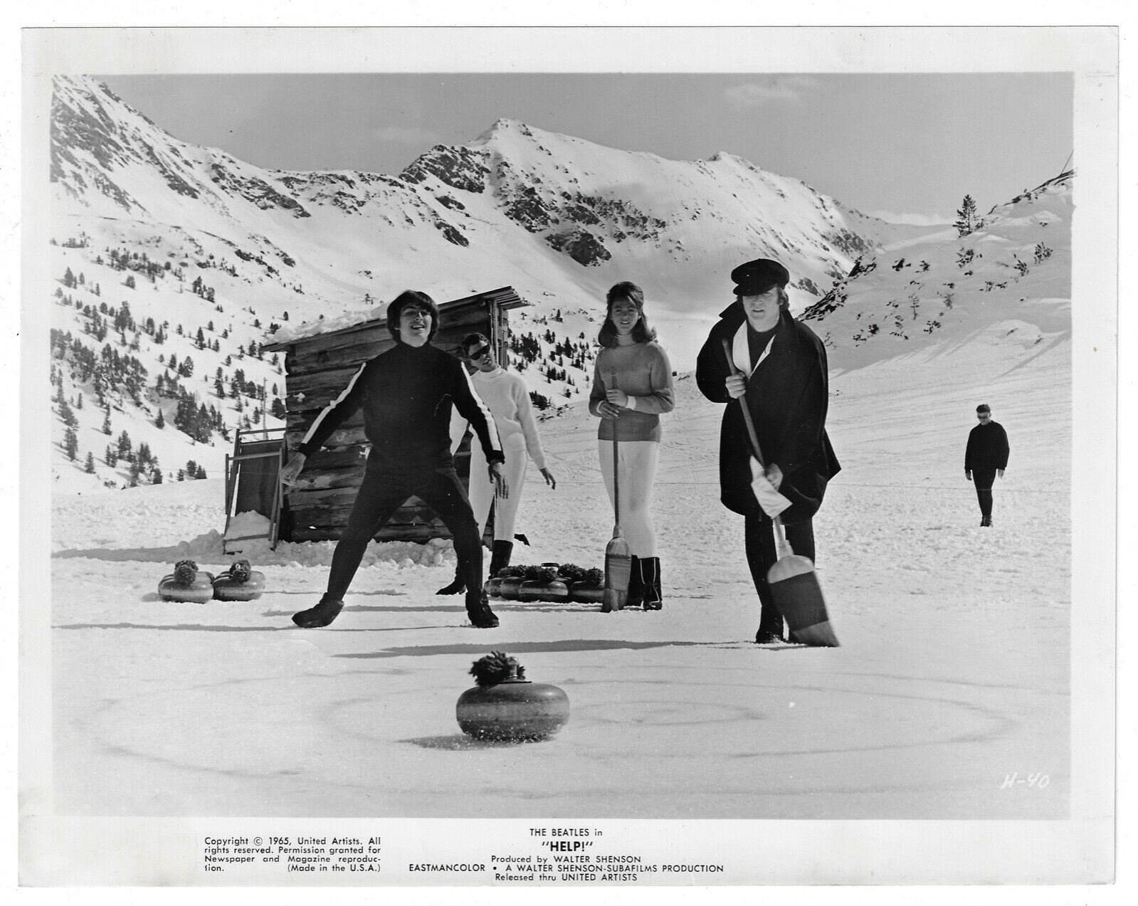 Vintage Beatles "Help!" movie still