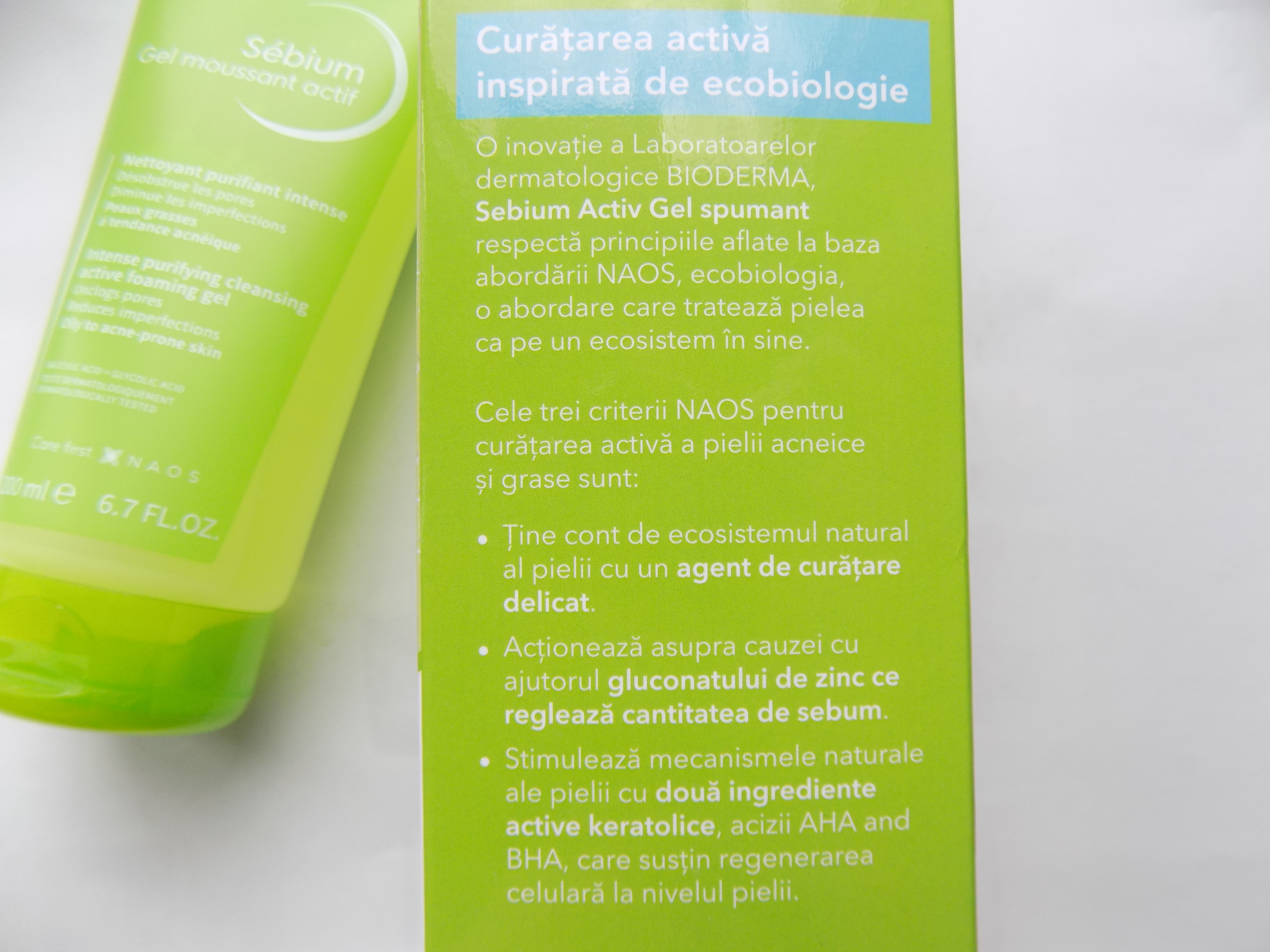Gel spumant Bioderma Sebium Activ - review