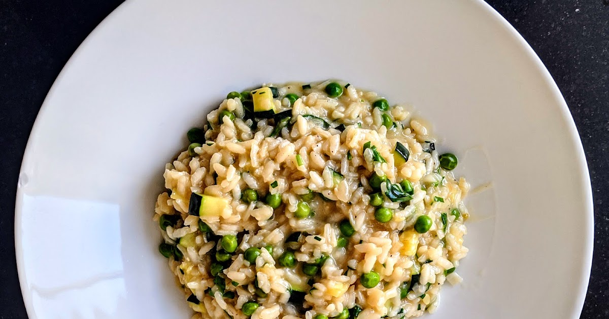 Pea and courgette risotto - Kitchen Exile
