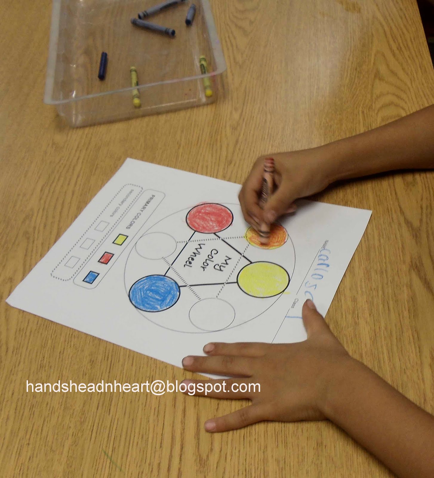 Hands Head n Heart In The Artroom Color Wheels With Kinders And First Graders hands-head-n-heart-in-the-artroom-color-wheels-with-kinders-and-first-graders