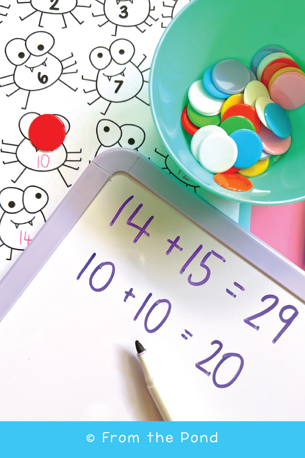 Spider Counting and Numbers Activity Page | From the Pond