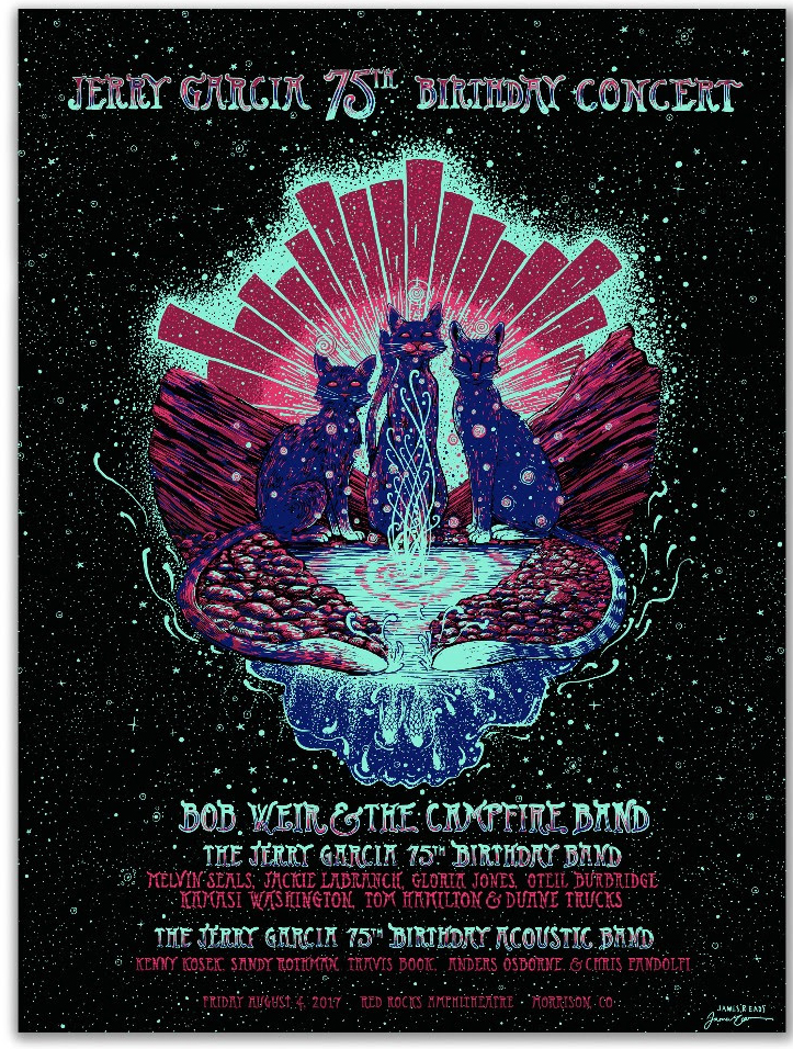 INSIDE THE ROCK POSTER FRAME BLOG: James Eads Jerry Garcia Red Rocks ...