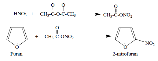 Electriphilic Substitution in Furan