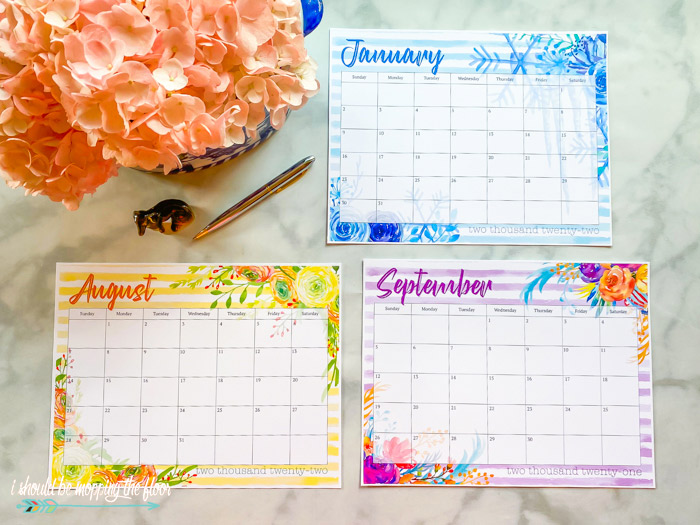 Printable Calendar 2022 Landscape