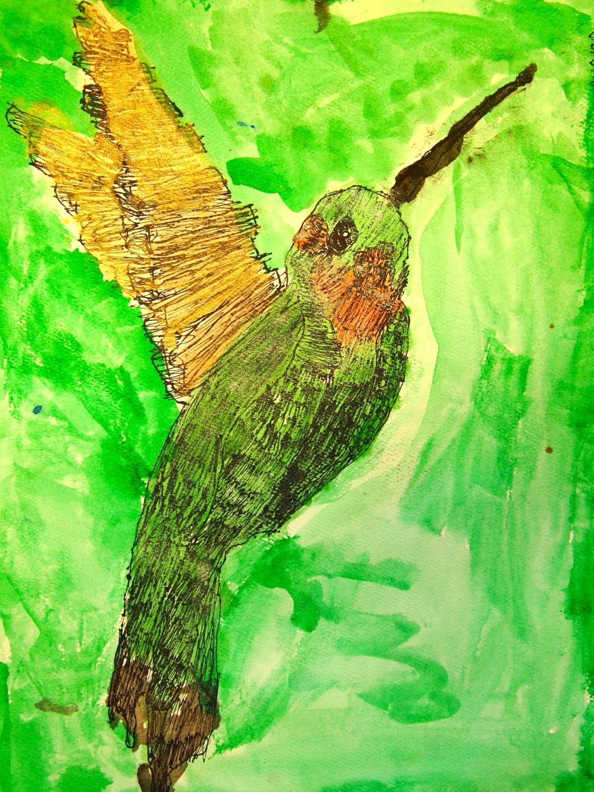 new city arts: second grade has gone to the birds!