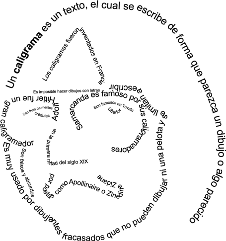 ¿Qué es un Caligrama? Caligrama: [del francés calligramme , y este del ...