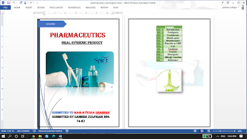 Front Page in MS Word