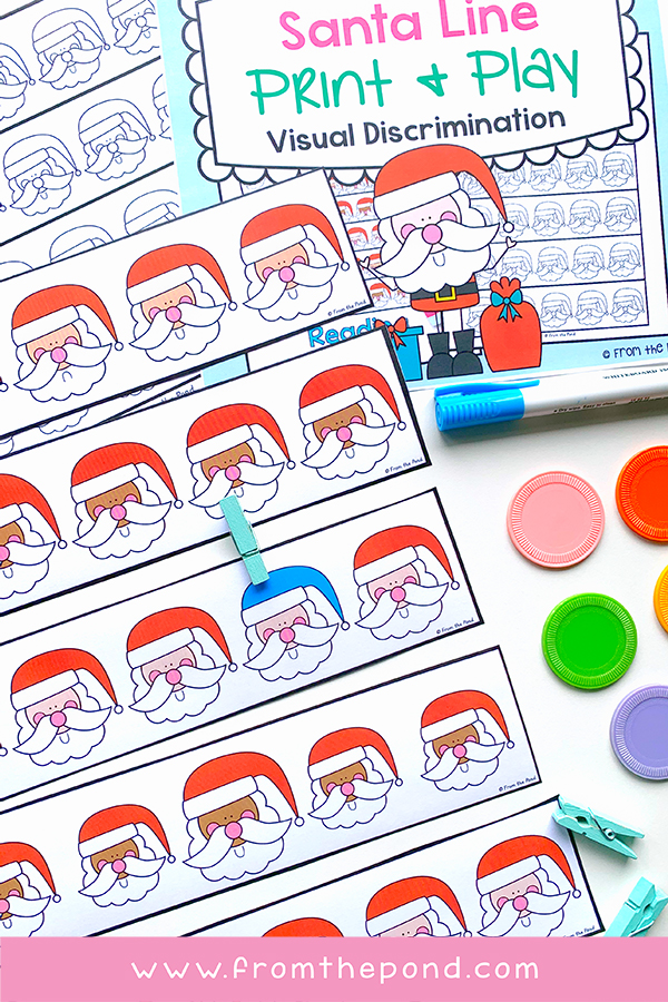 Christmas Pre Reading Activity Cards | From the Pond