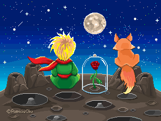 Patricia's Studio Blog: Pixel Art Animation, little prince gif animation