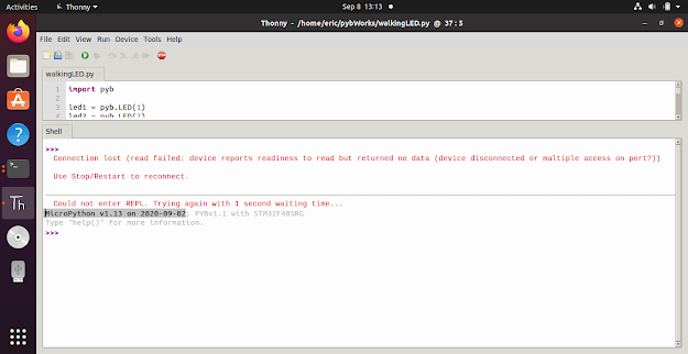 Embedded things: Modified MicroPython pyboard PYBv1.1, and more...