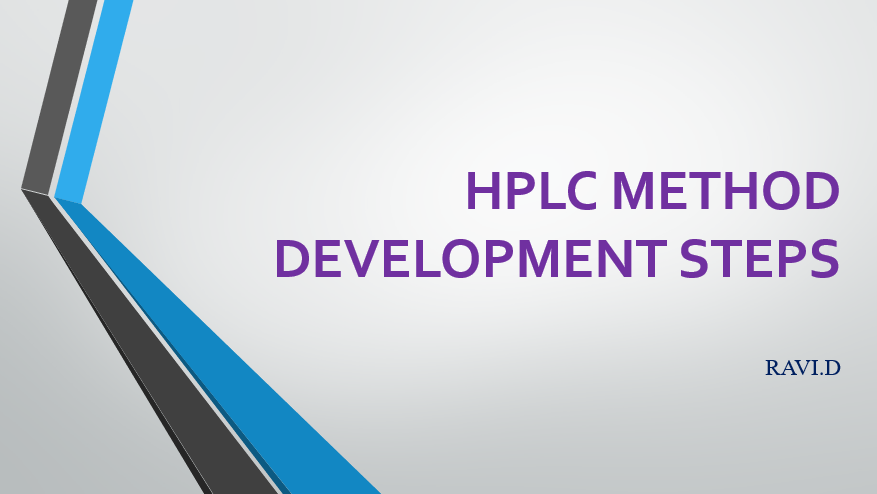 HPLC Method Development Steps