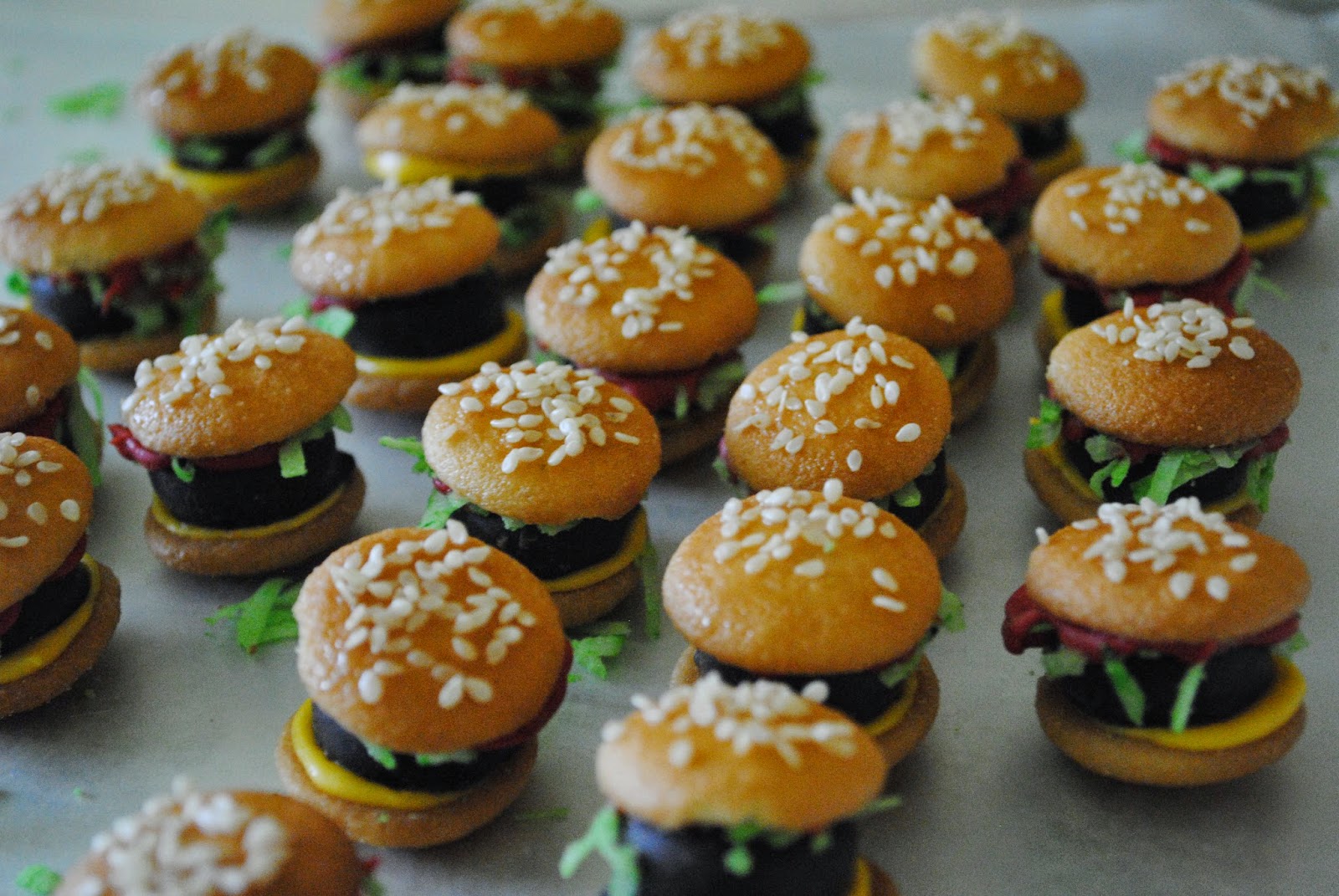 Juli Jacklin's Cupcakes: Mini Hamburgers and Chocolate Cupcakes