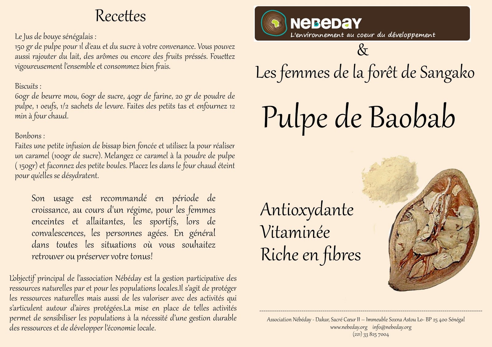 Nébéday, l'environnement au coeur du développement: Cure de baobab pour ...