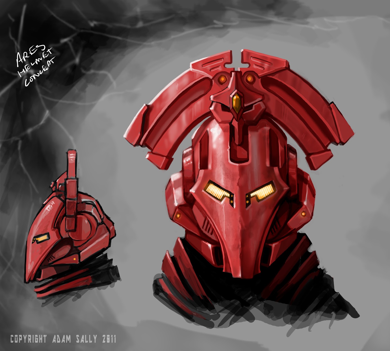 THE ART OF ADAM: Ares Helmet Concept