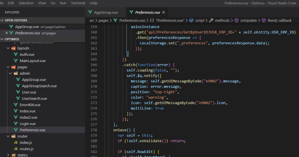 Eloy Net Quasar Y Vuejs