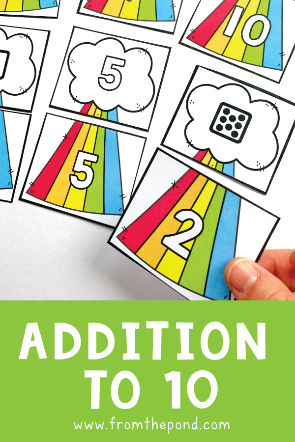 Rainbow Addition to 10 | From the Pond