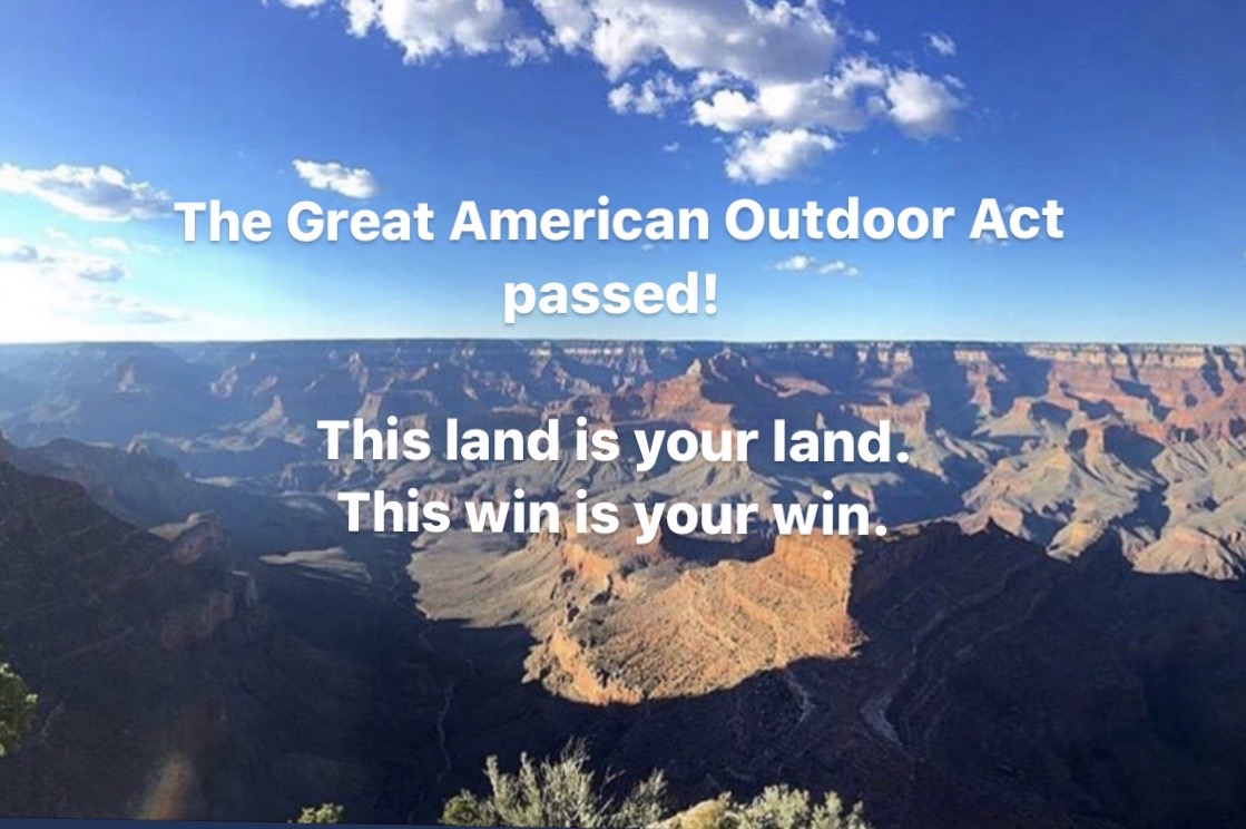 Green Team Gazette: Great American Outdoors Act