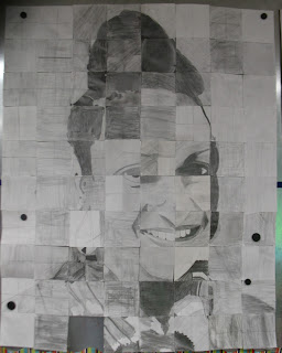 Art With Mr. Fleming: Collaborative Grid Portraits