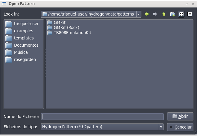 Livre Para Criar Música: Hydrogen - Itens do menu principal