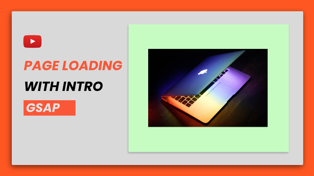 Page Loading With Intro Using GSAP | RUSTCODE Page Loading With Intro Using GSAP | RUSTCODE