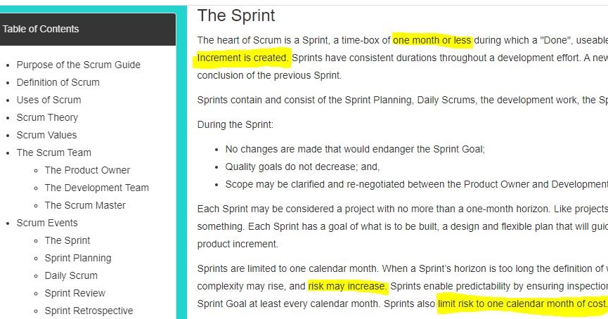 Vijay's Blog: Scrum - Length of a Sprint