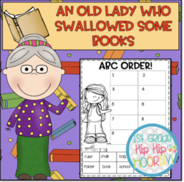 1st Grade Hip Hip Hooray!: There Was An Old Lady Who Swallowed Some Books!