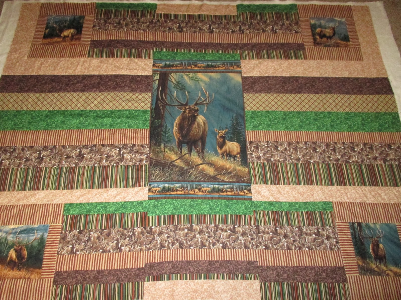 Colleen's Quilting Journey: Elk Quilt for Scott