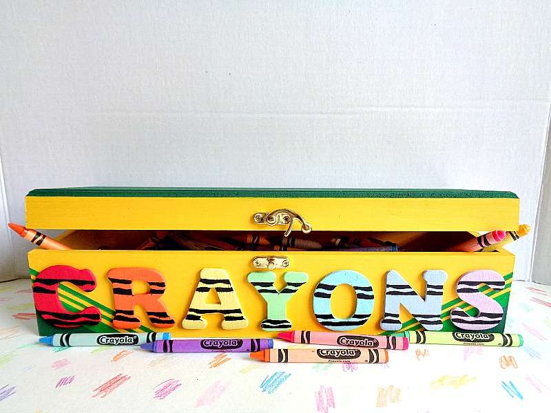 DIY: Crayon Box - Running With A Glue Gun