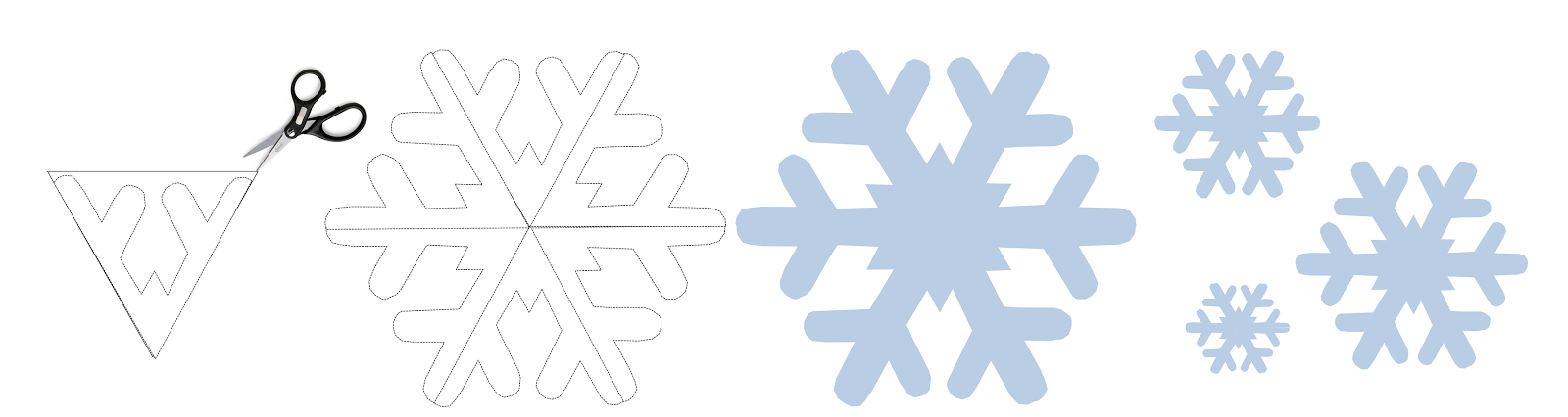 Fulgi de nea pentru decor - Materiale didactice de 10(zece)