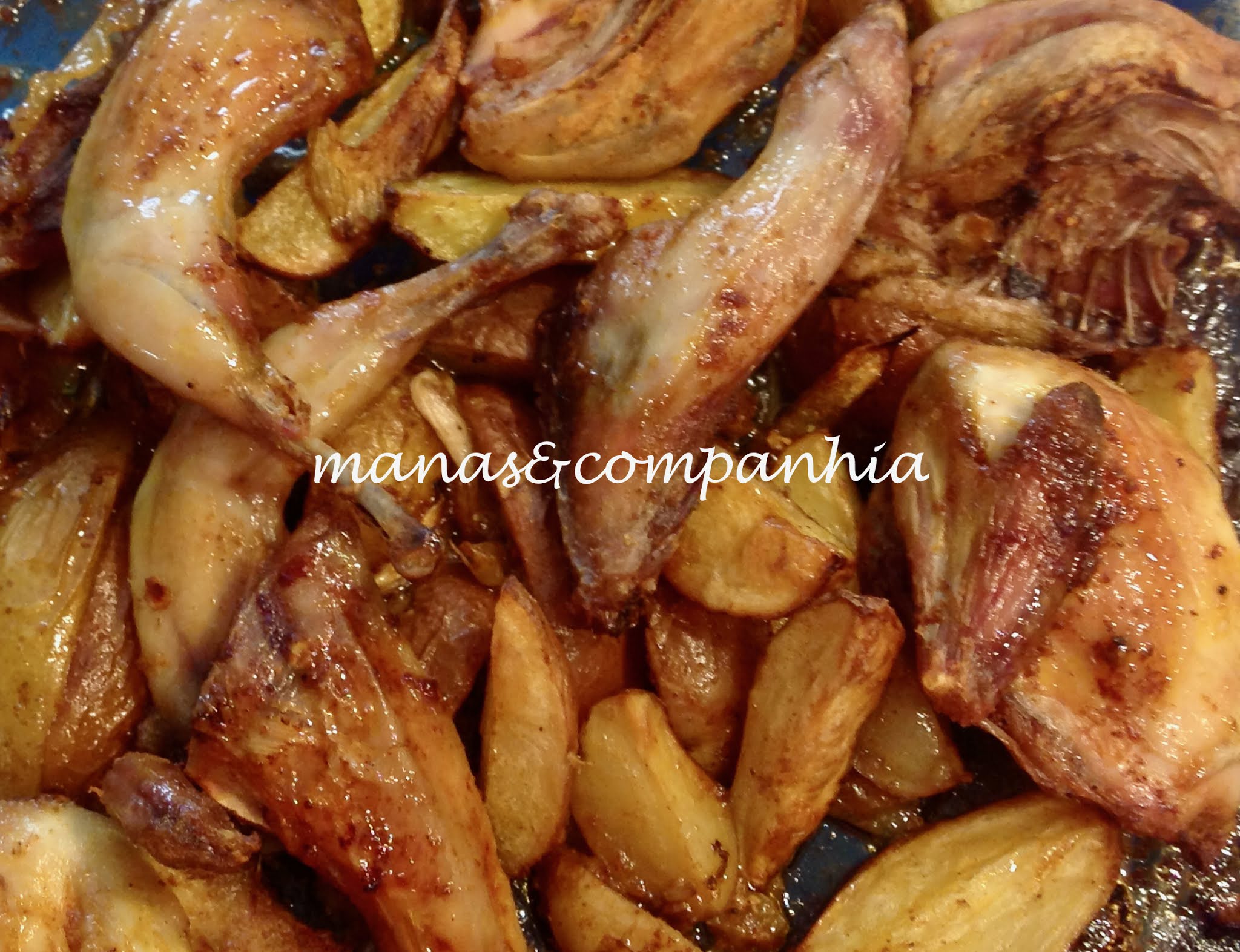 Codornizes com batatas à padeiro (isa)