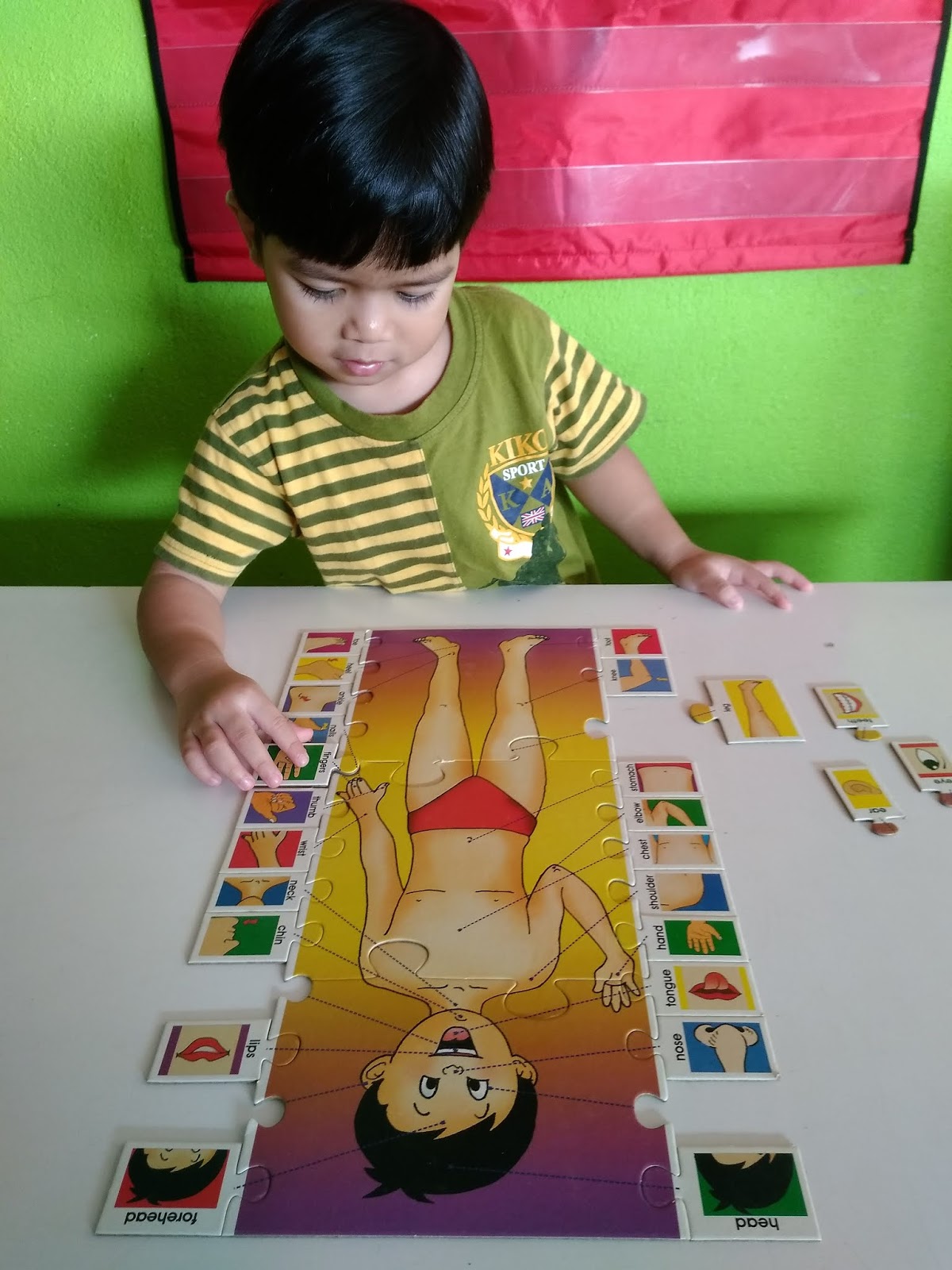 Taska Ummi Ida: Aktiviti 4 Tahun : Aktiviti Bermain Puzzle Tubuh Badan