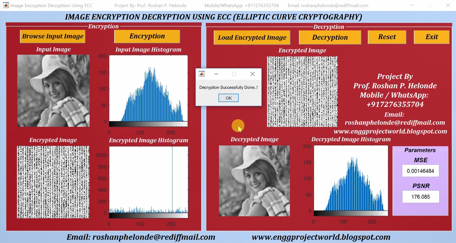 Image Encryption Decryption Using Elliptic Curve Cryptography Ecc Matlab Project With Source