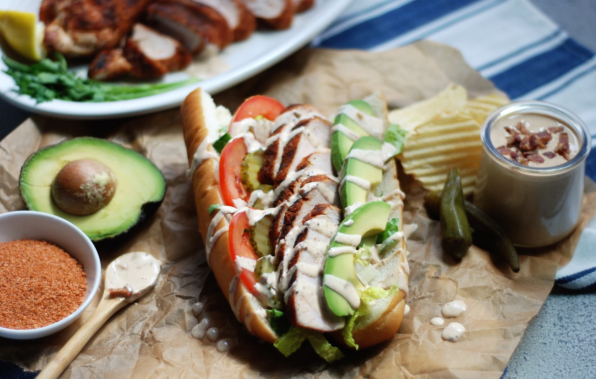 Fleur De-Lectable: Blackened Turkey Tenderloin Po Boy with Avocado ...