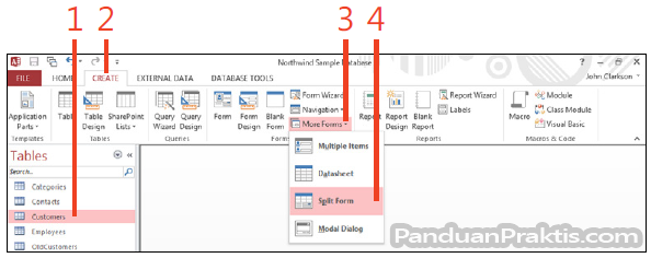 Cara Membuat Form Dengan Split Form Di Ms Access - Lab Wisnu